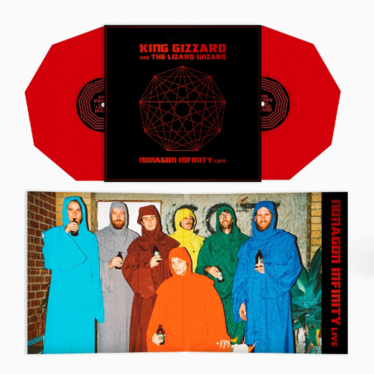 Nonagon Infinity Live (Clear Red 2LP) - King Gizzard & The Lizard ...