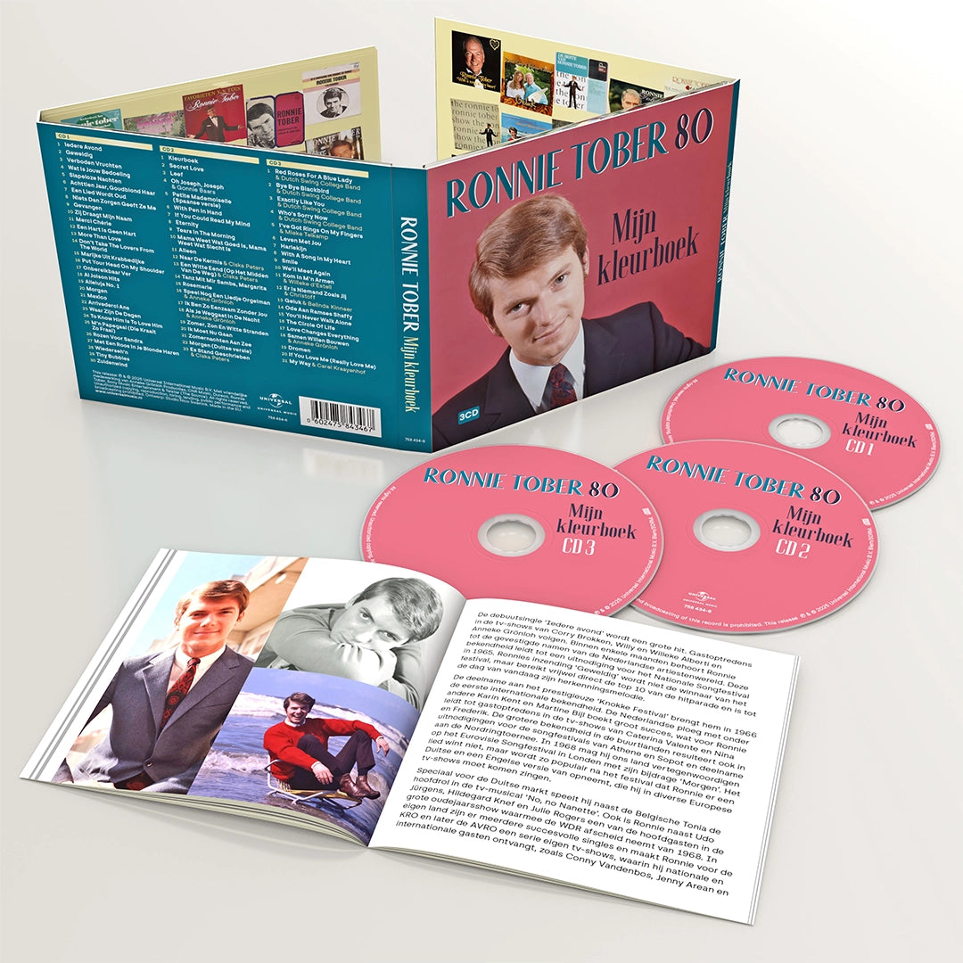 Ronnie Tober 80 - Mijn Kleurboek (3CD) - Ronnie Tober | Platenzaak.nl