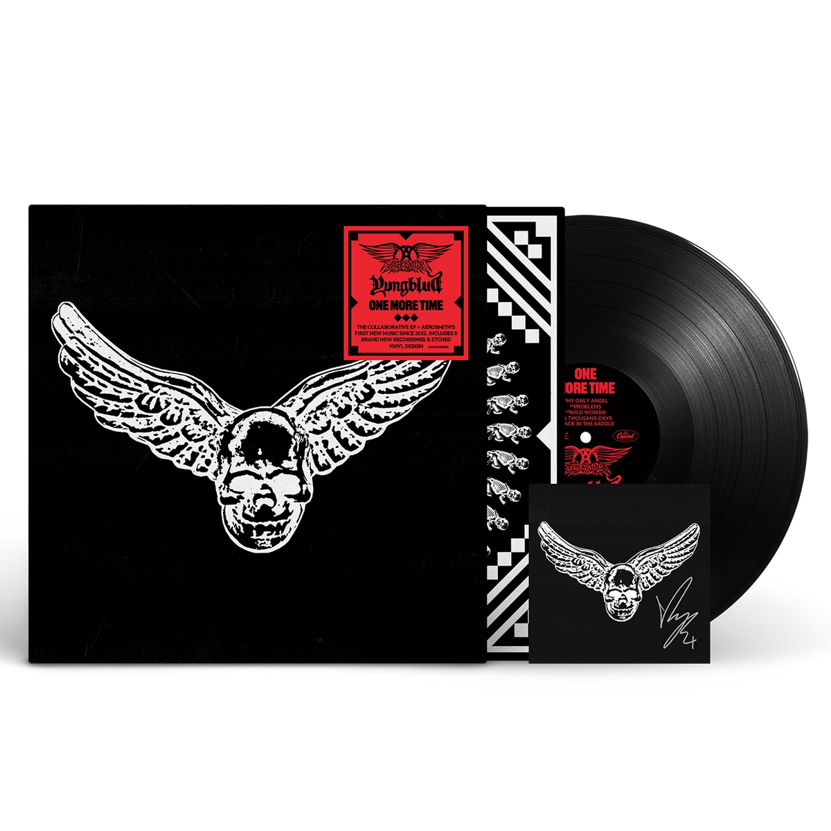 One More Time - Black Vinyl + Signed Art Card - Aerosmith, YUNGBLUD ...